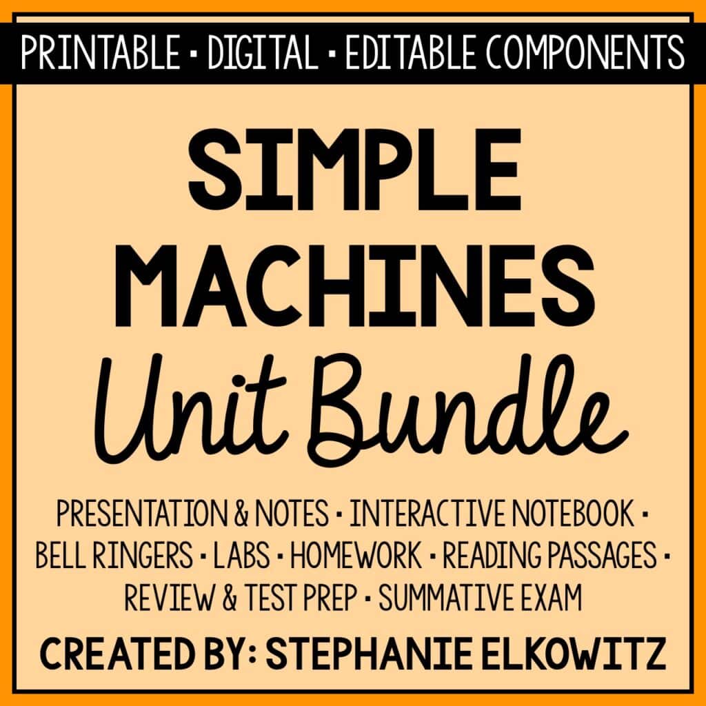 Simple Machines Unit Bundle | Stephanie Elkowitz