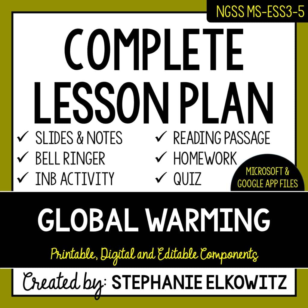 MS-ESS3-5 Global Warming Lesson | Stephanie Elkowitz