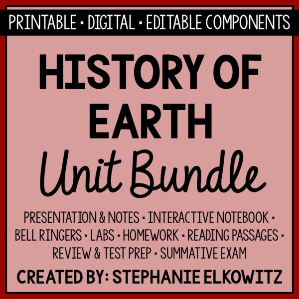 Earth's History Unit Bundle | Stephanie Elkowitz
