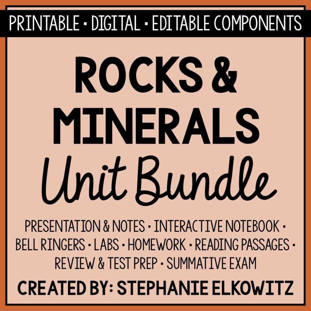Rocks and Minerals Unit Bundle | Stephanie Elkowitz