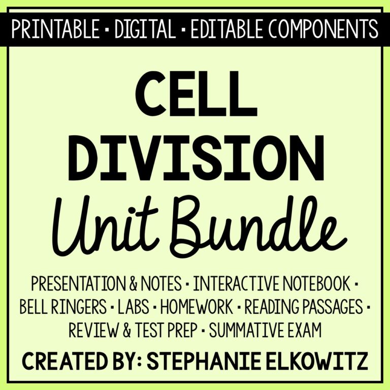 Cell Division Unit Bundle | Stephanie Elkowitz