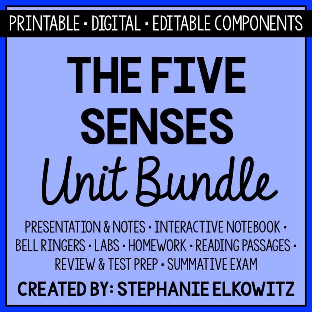 Five Senses & Sensory Processing Unit Bundle | Stephanie Elkowitz