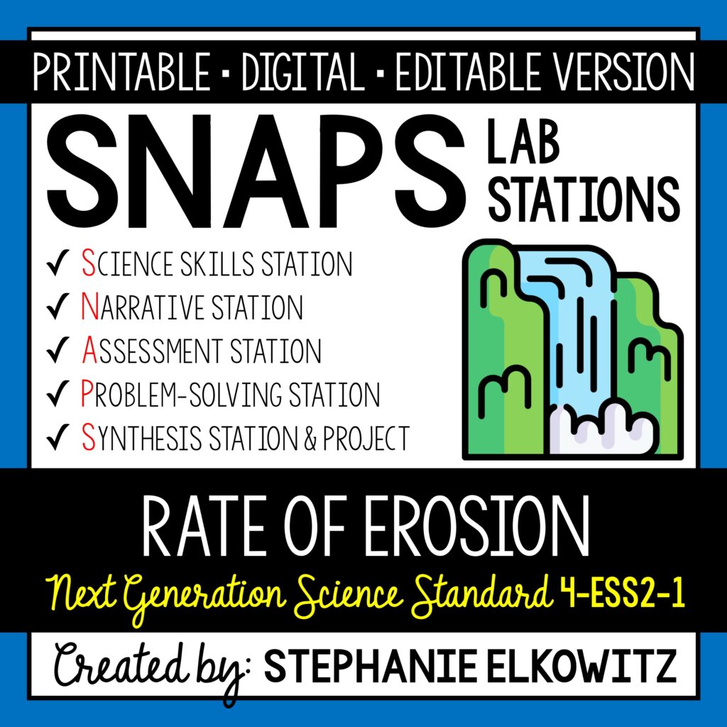 4-ESS2-1 Rate of Erosion Lab | Stephanie Elkowitz