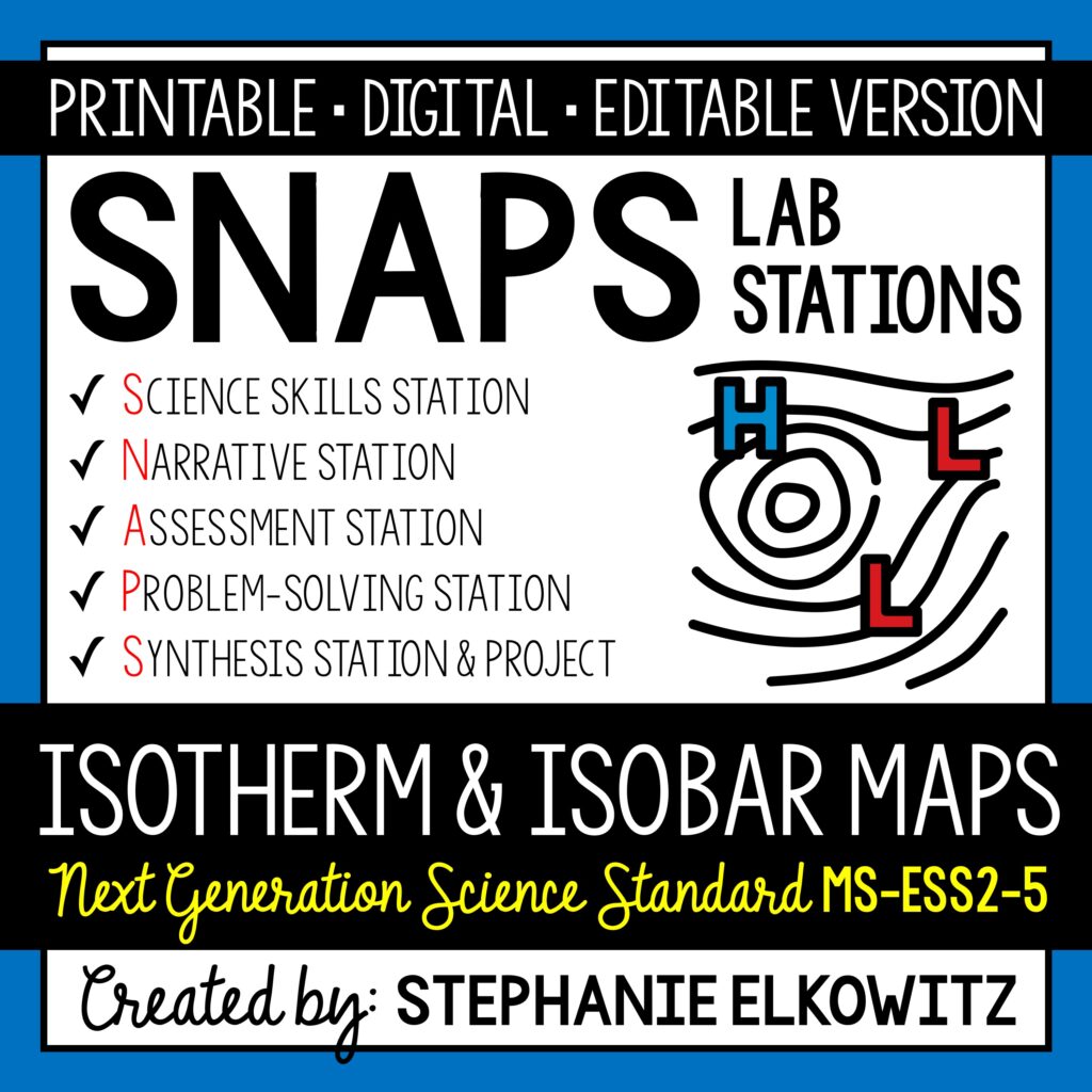 MS-ESS2-5 Isotherm and Isobar Maps Lab | Stephanie Elkowitz