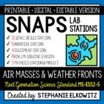 MS-ESS2-5 Air Masses and Weather Fronts Lab | Stephanie Elkowitz