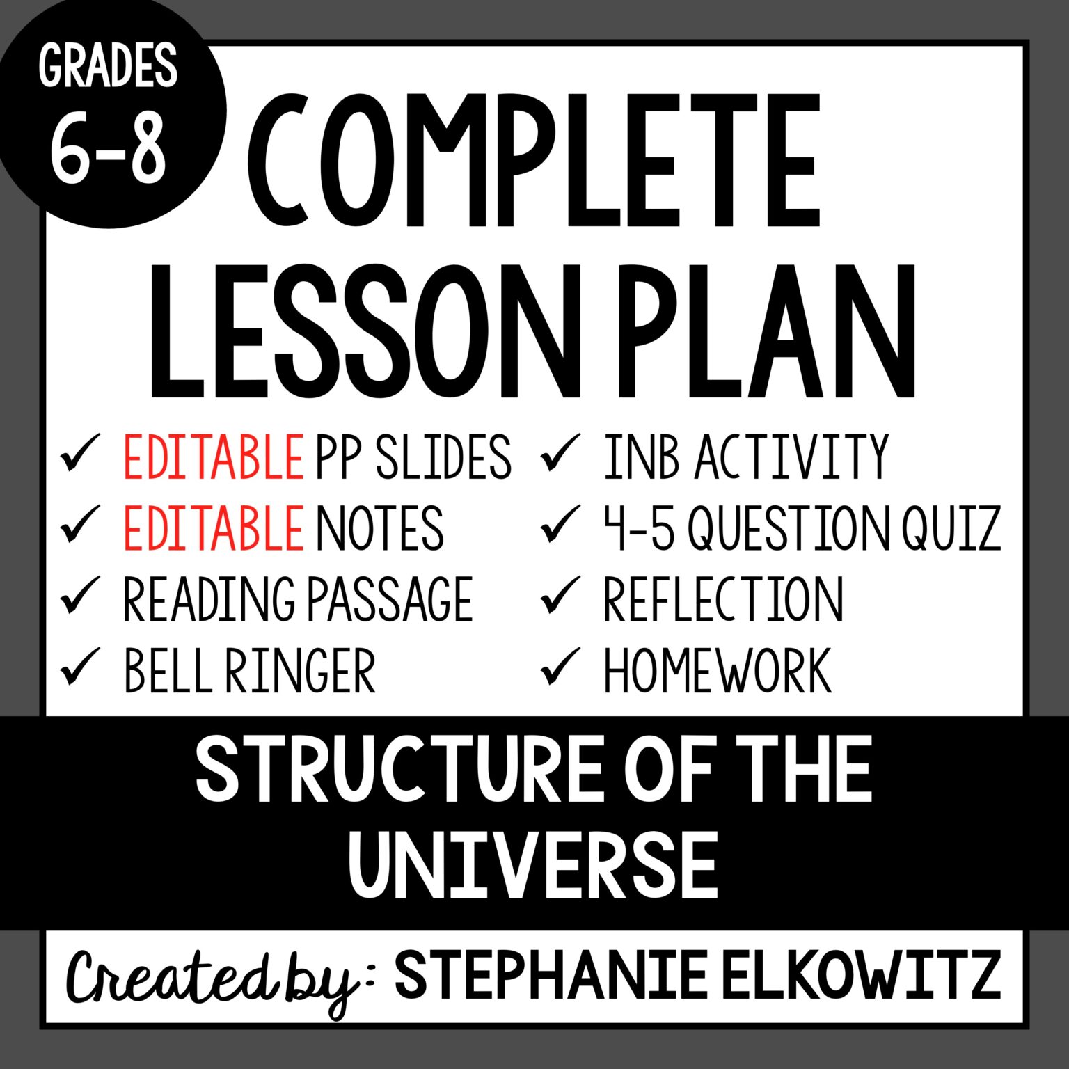 Structure of the Universe Lesson | Stephanie Elkowitz