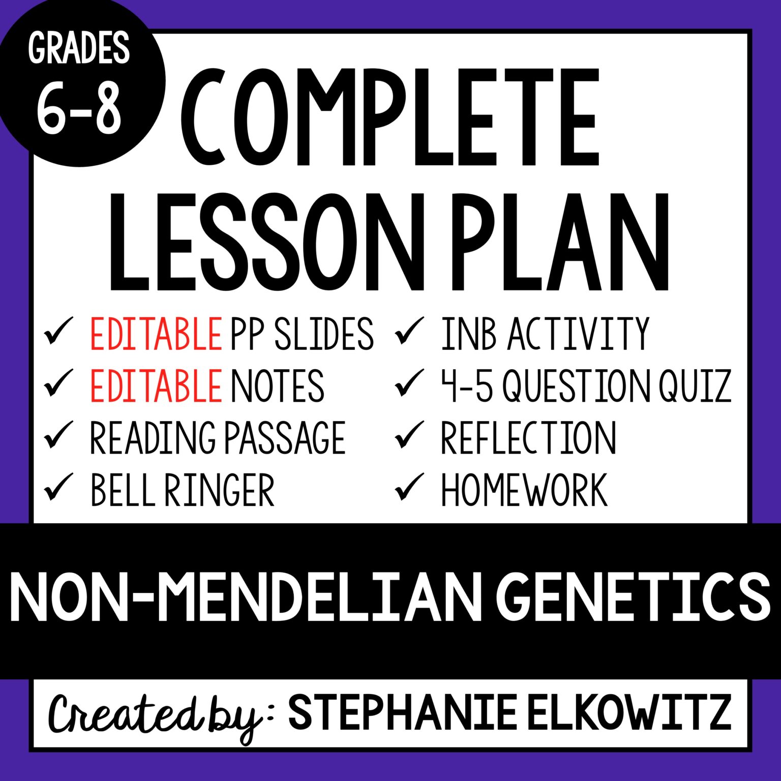 Non-Mendelian Genetics Lesson | Stephanie Elkowitz