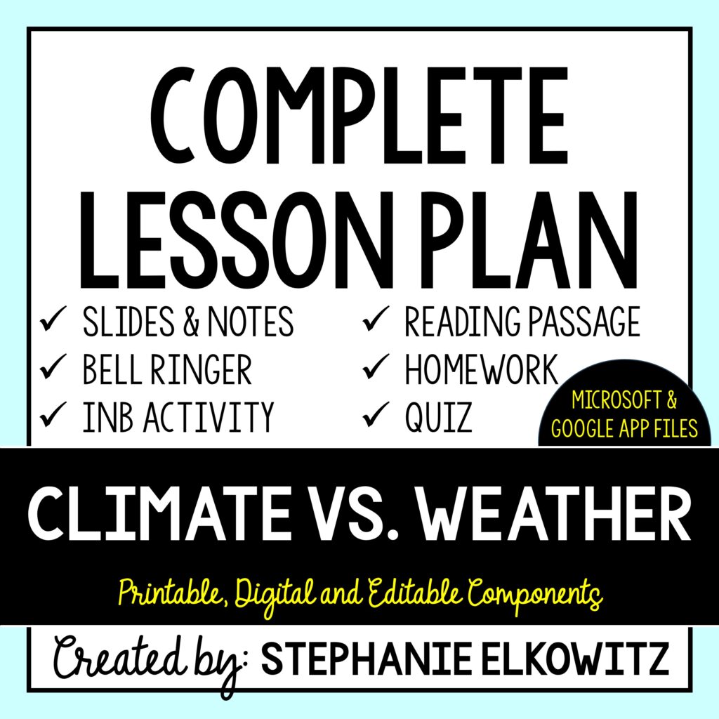 Climate vs. Weather Lesson | Stephanie Elkowitz