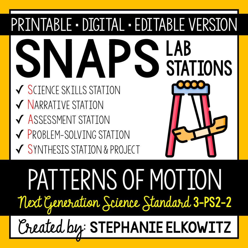 3-PS2-2 Patterns of Motion Lab | Stephanie Elkowitz