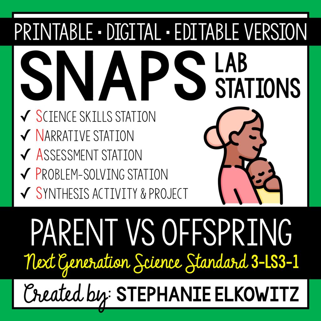 3-LS3-1 Parent vs. Offspring Lab | Stephanie Elkowitz