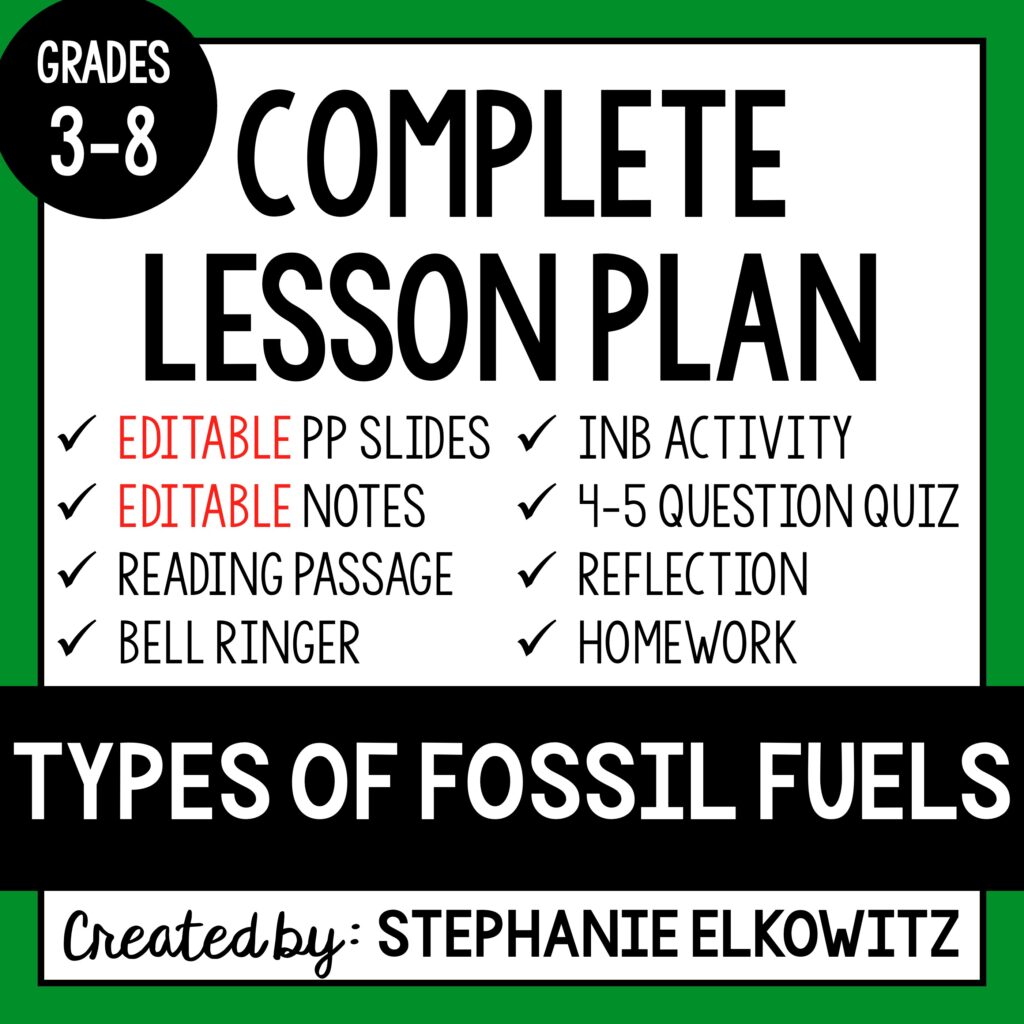 Types of Fossil Fuels Lesson | Stephanie Elkowitz