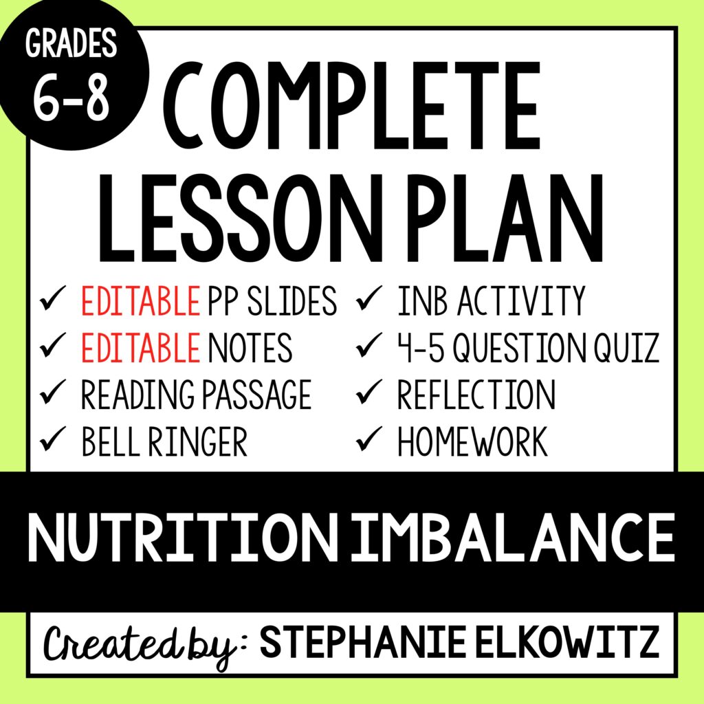 Nutrition Imbalance Lesson | Stephanie Elkowitz