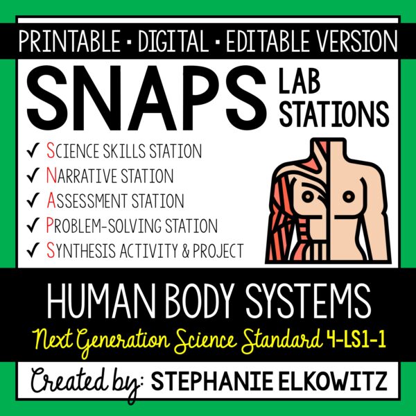 4-LS1-1 Human Body Systems Lab | Stephanie Elkowitz