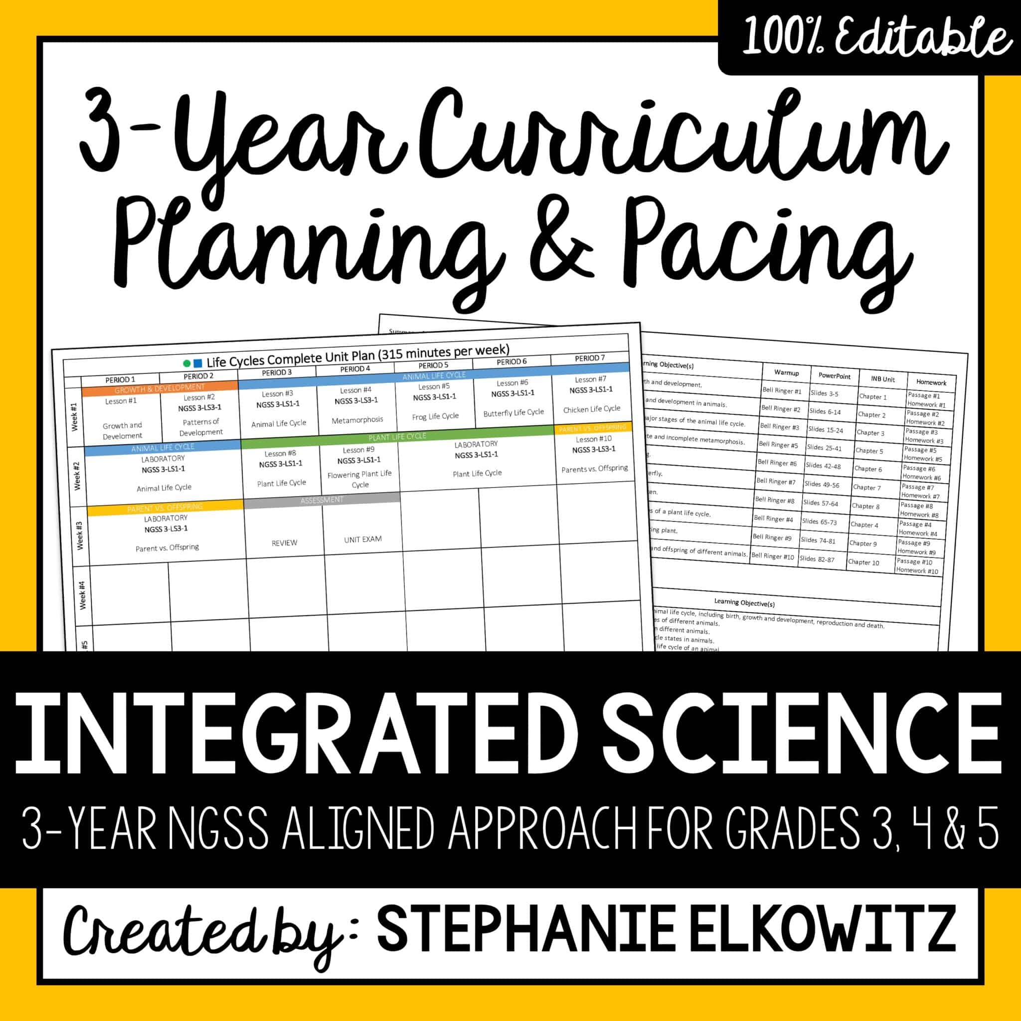 Upper Elementary Integrated Science Planning and Pacing Guide ...
