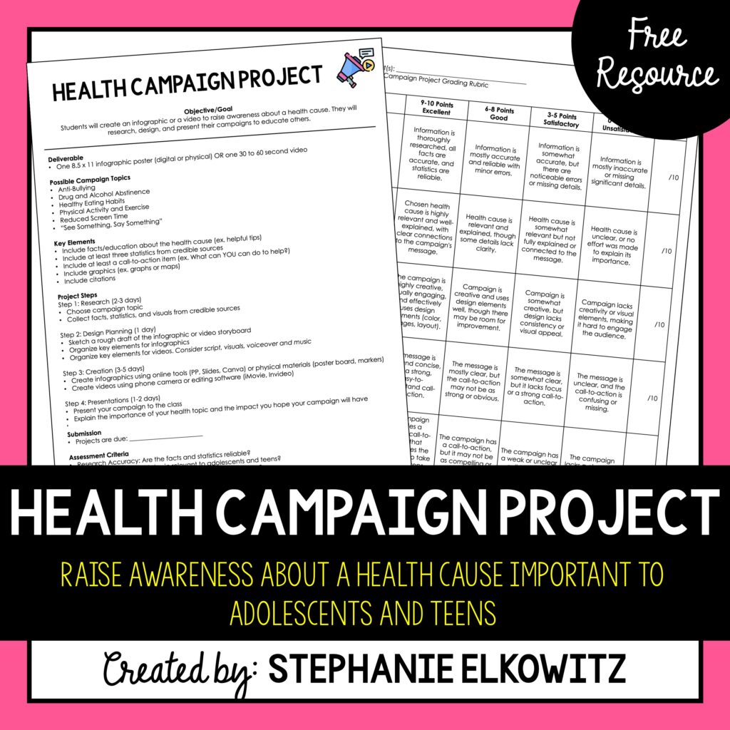 Health Campaign Project | Stephanie Elkowitz