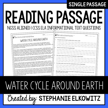 Water Cycle Around Earth Reading Passage | Stephanie Elkowitz